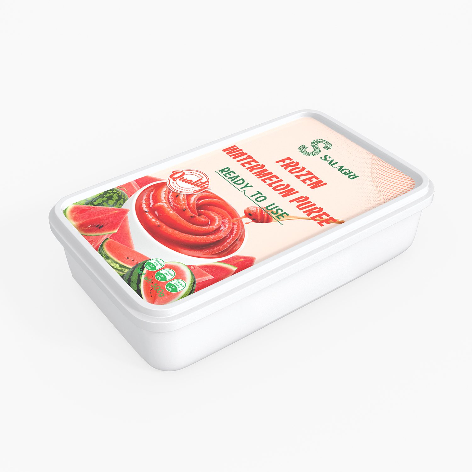 Watermelon Frozen Fruit Puree RTB – 100% Natural